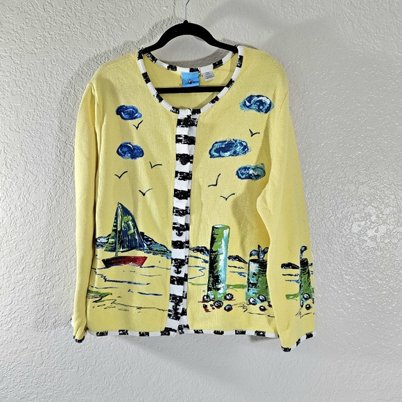 Spartelle | Sweaters | Nautical Fun Funky Spartelle Sport Cardigan ...